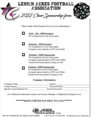 Lehigh Acres Raiders Pop Warner Jr, Pee Wee team headed to nationals ...